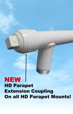 Heavy Duty Parapet Wall Security Camera Mount, StrongPoles