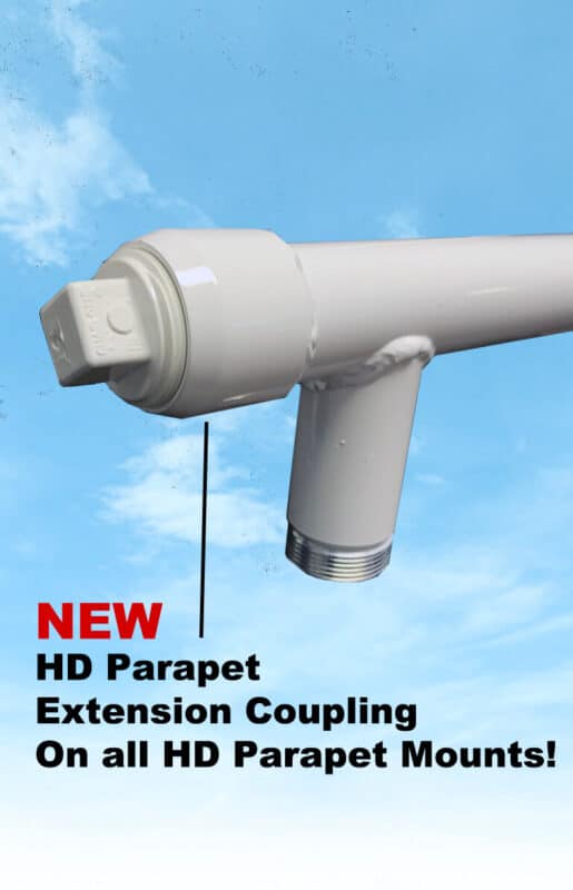 Heavy Duty Parapet Wall Security Camera Mount, StrongPoles